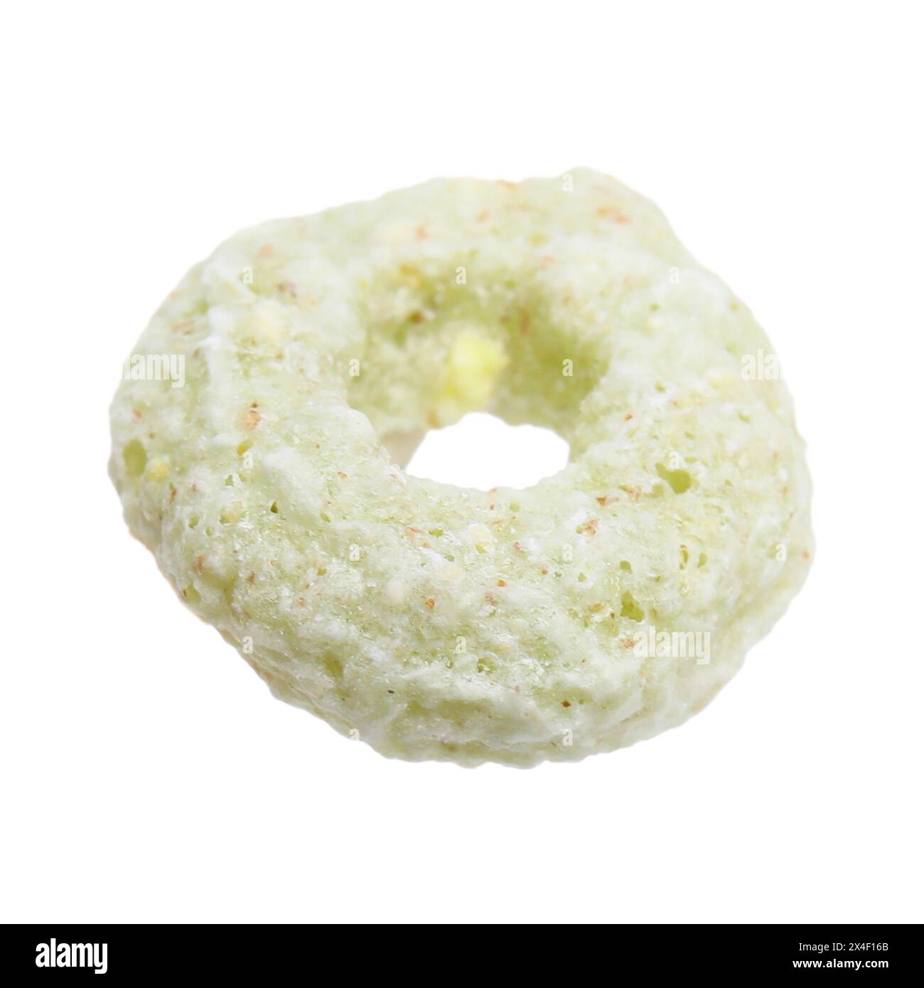 One tasty cereal ring isolated on white Stock Photo - Alamy