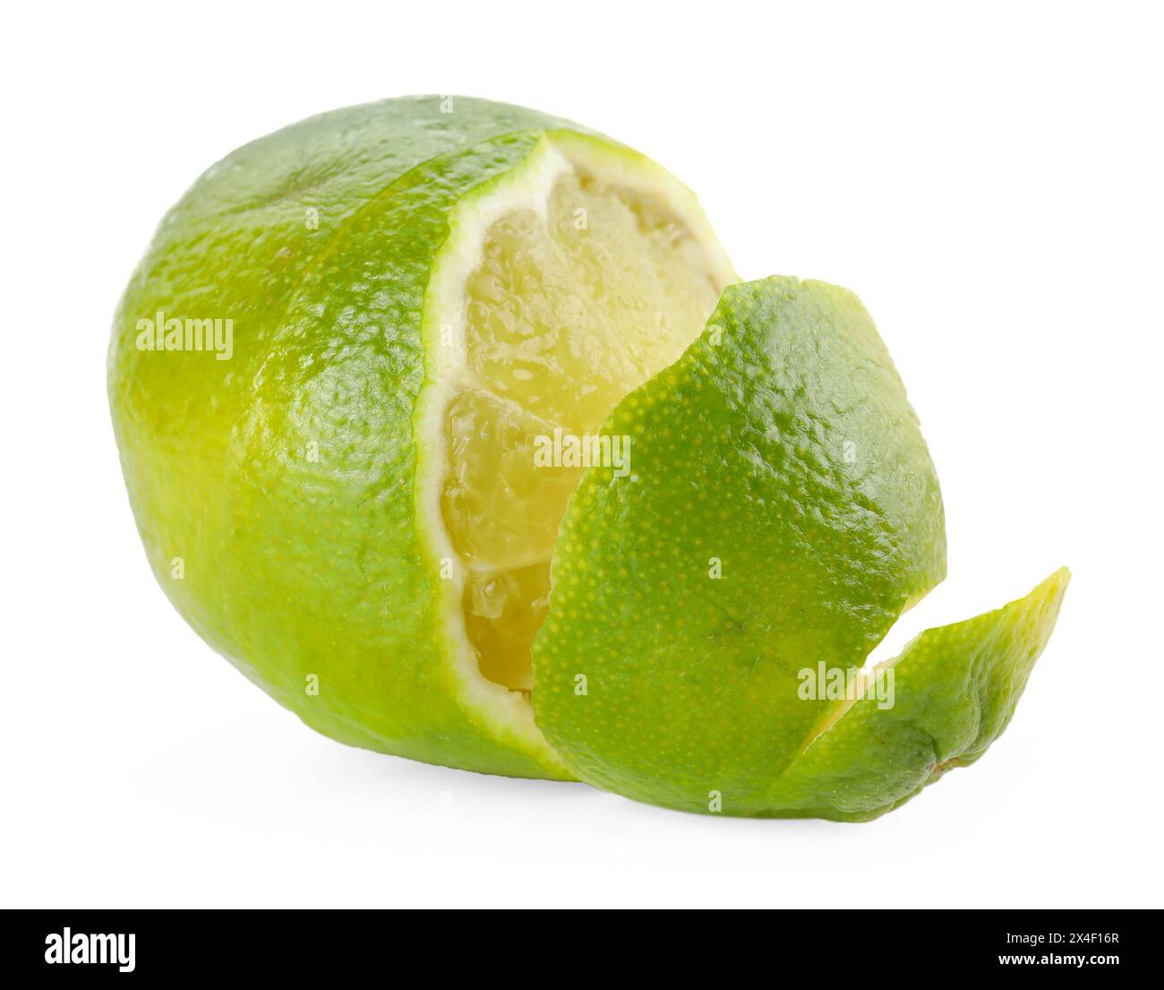 Spiral lime peel Cut Out Stock Images & Pictures - Alamy