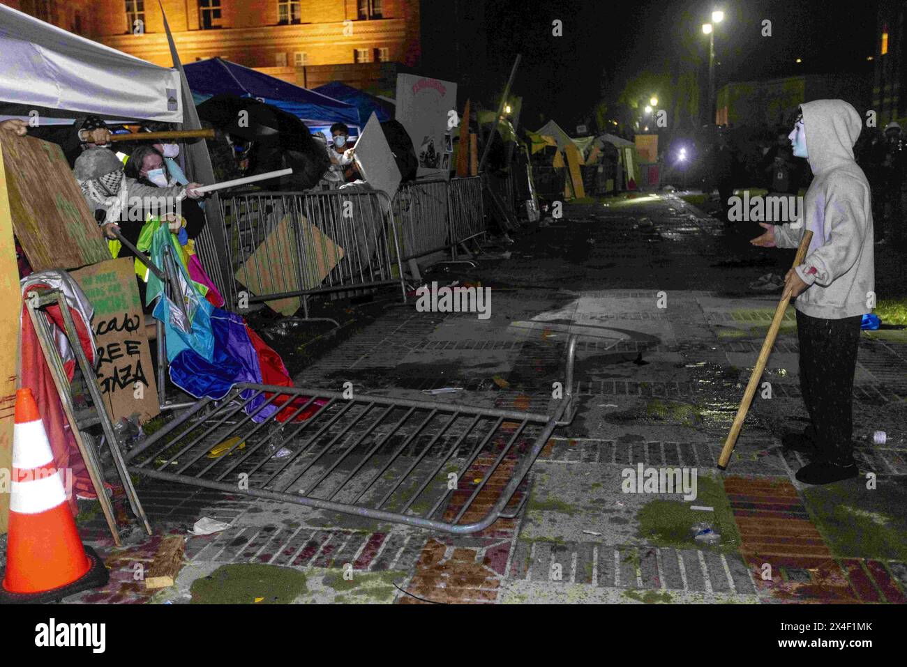 May 1, 2024, Los Angeles, California, USA: A Pro-Israel counter ...