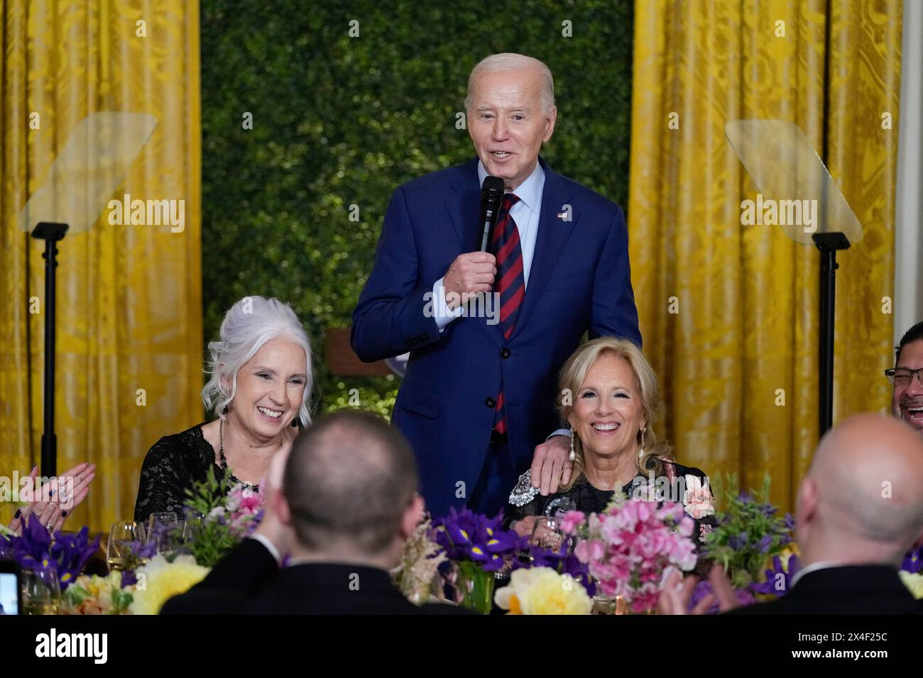 President Joe Biden speaks as Missy Testerman, the 2024 National ...