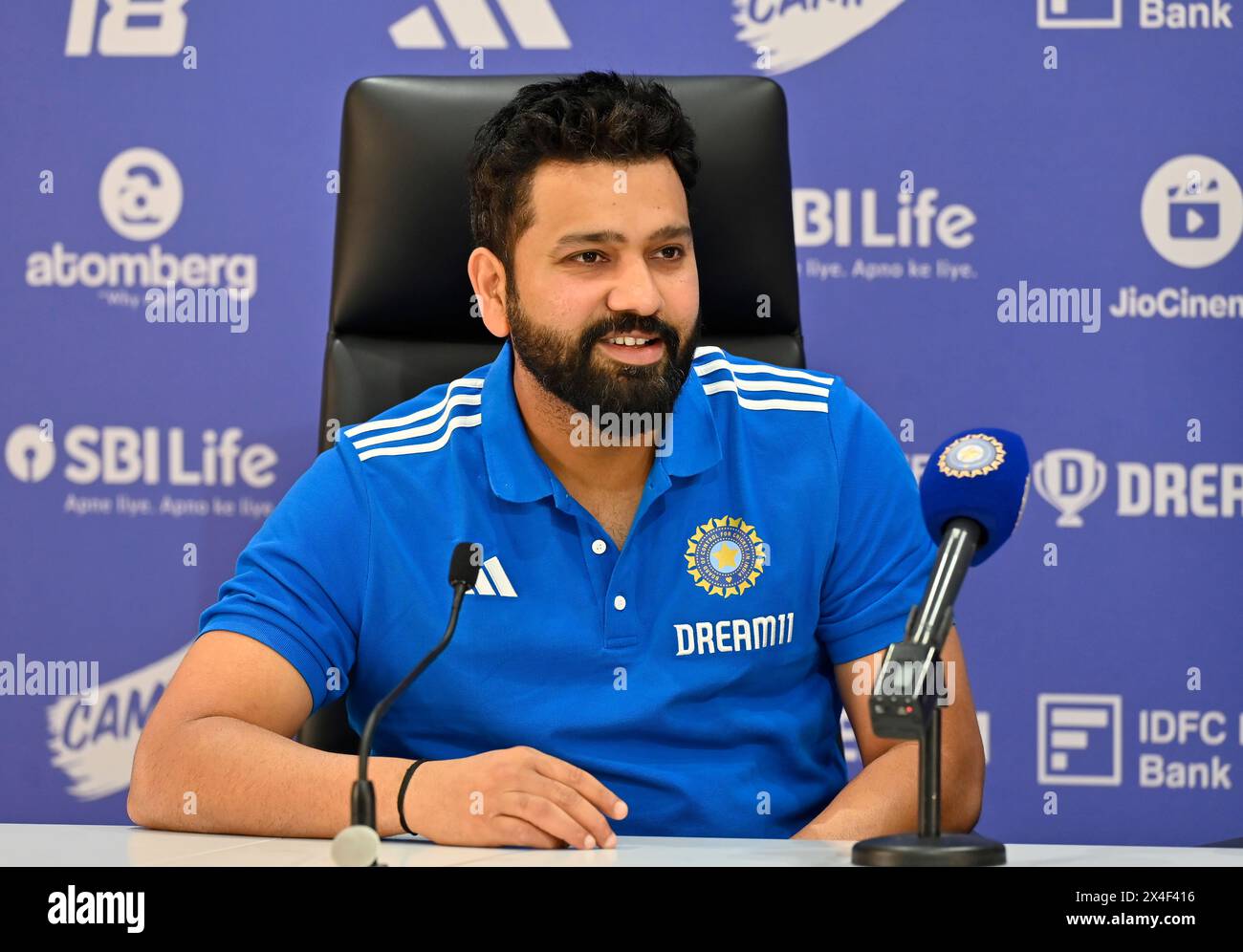 Mumbai, India. 02nd May, 2024. MUMBAI, INDIA - MAY 2: Indian Cricket Team Captain Rohit Sharma ...