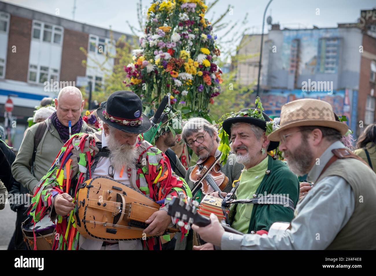 Deptford Jack-in-the-Green traditional May Day procession, London, UK ...