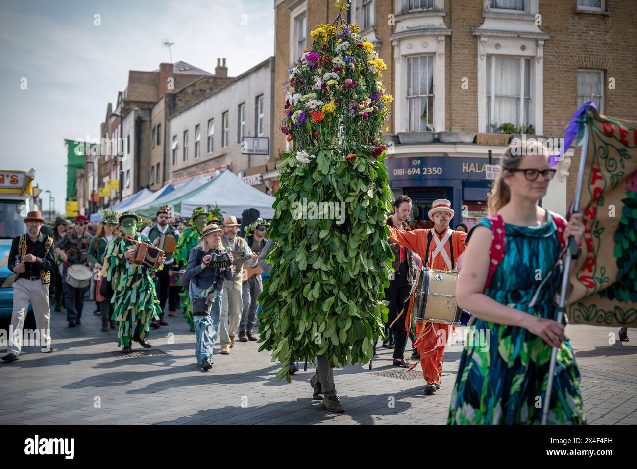 Deptford Jack-in-the-Green traditional May Day procession, London, UK ...