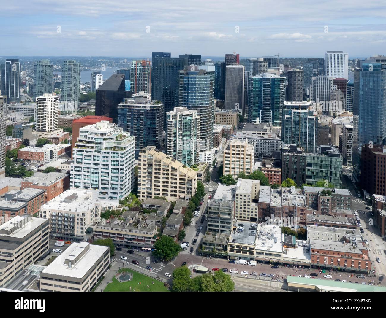 Seattle usa cityscape aerial downtown hi-res stock photography and ...