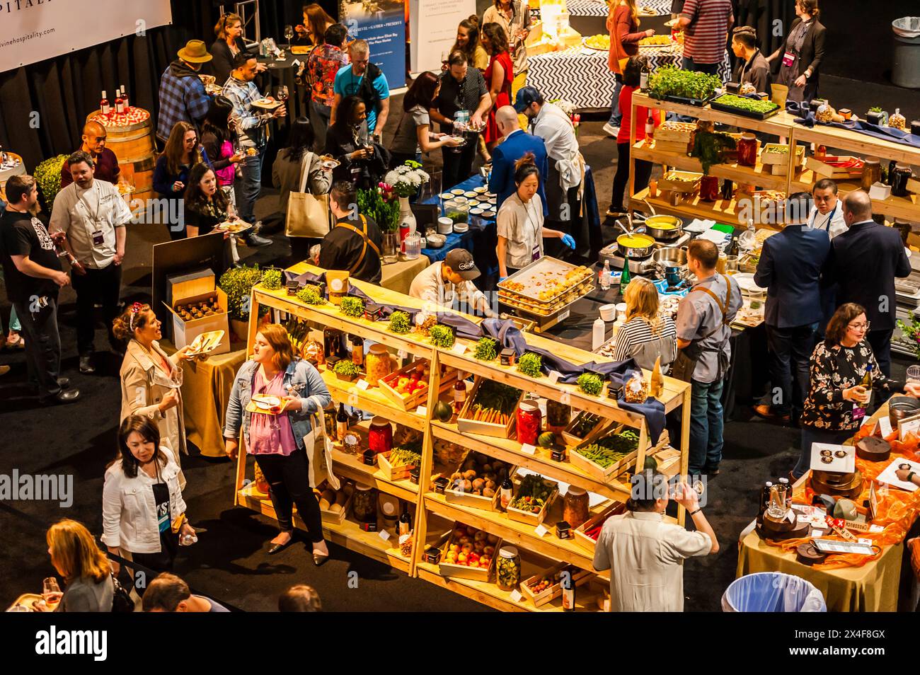 USA, Washington State, Seattle. The Grand Tasting, a Taste Washington ...