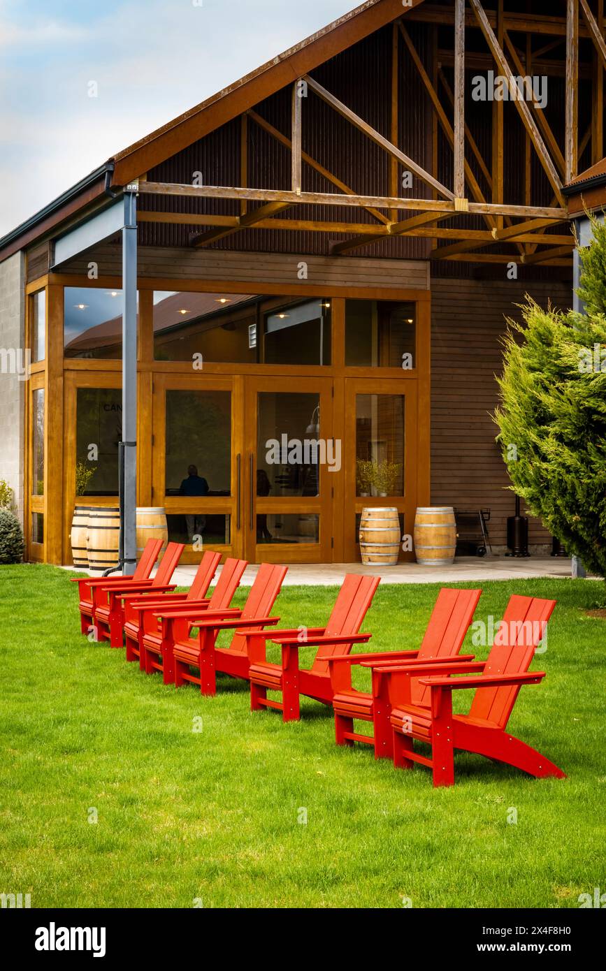 USA, Washington State, Walla Walla. Canvasback winery in Walla Walla's ...