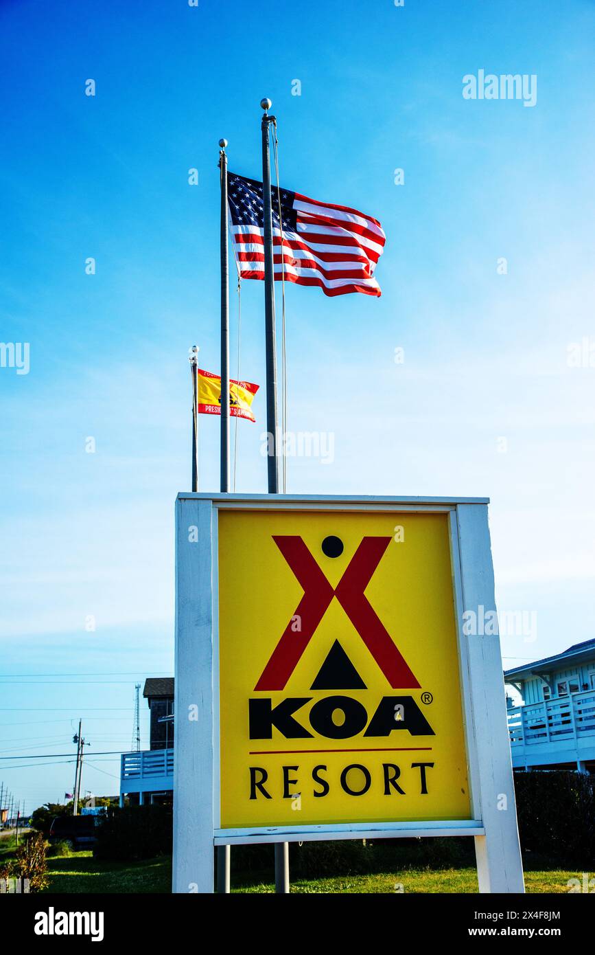 KOA campground in the Outer Banks on Cape Hatteras, North Carolina ...