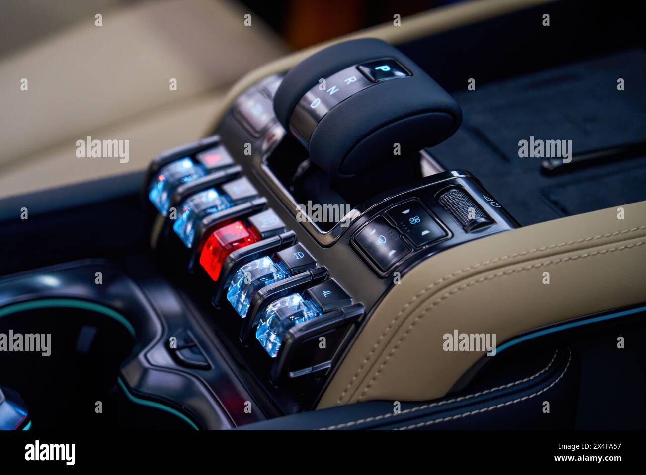 Closeup center console gear hi-res stock photography and images - Alamy