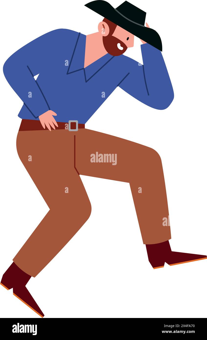 Cowboy dancing vintage hi-res stock photography and images - Alamy