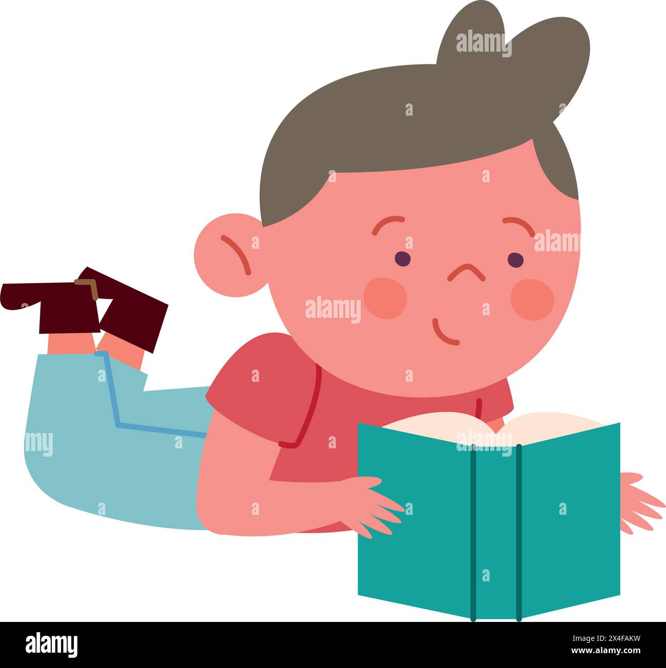 reader boy happy Stock Vector Image & Art - Alamy