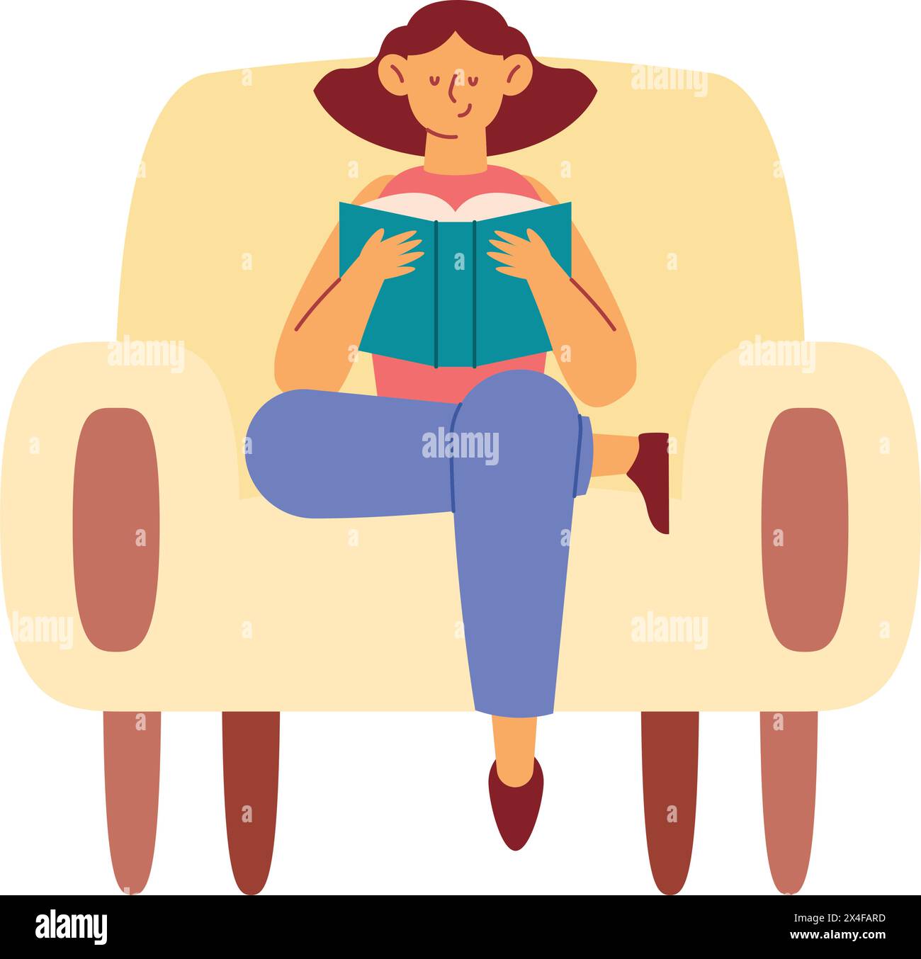 reader woman cartoon Stock Vector Image & Art - Alamy