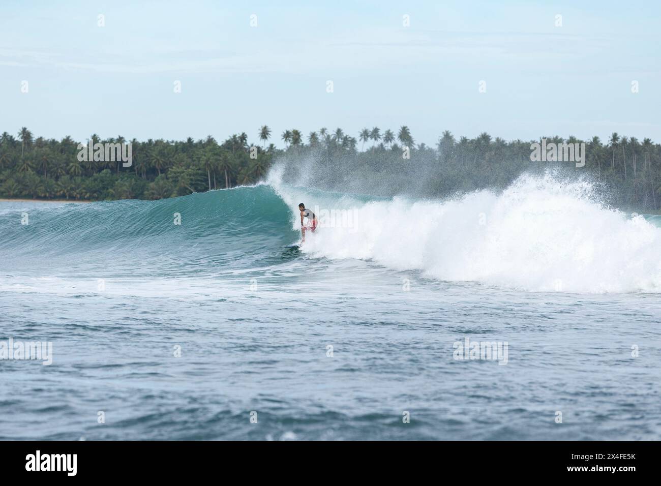 Surfing in Nias Island, North Sumatra, Indonesia Stock Photo - Alamy