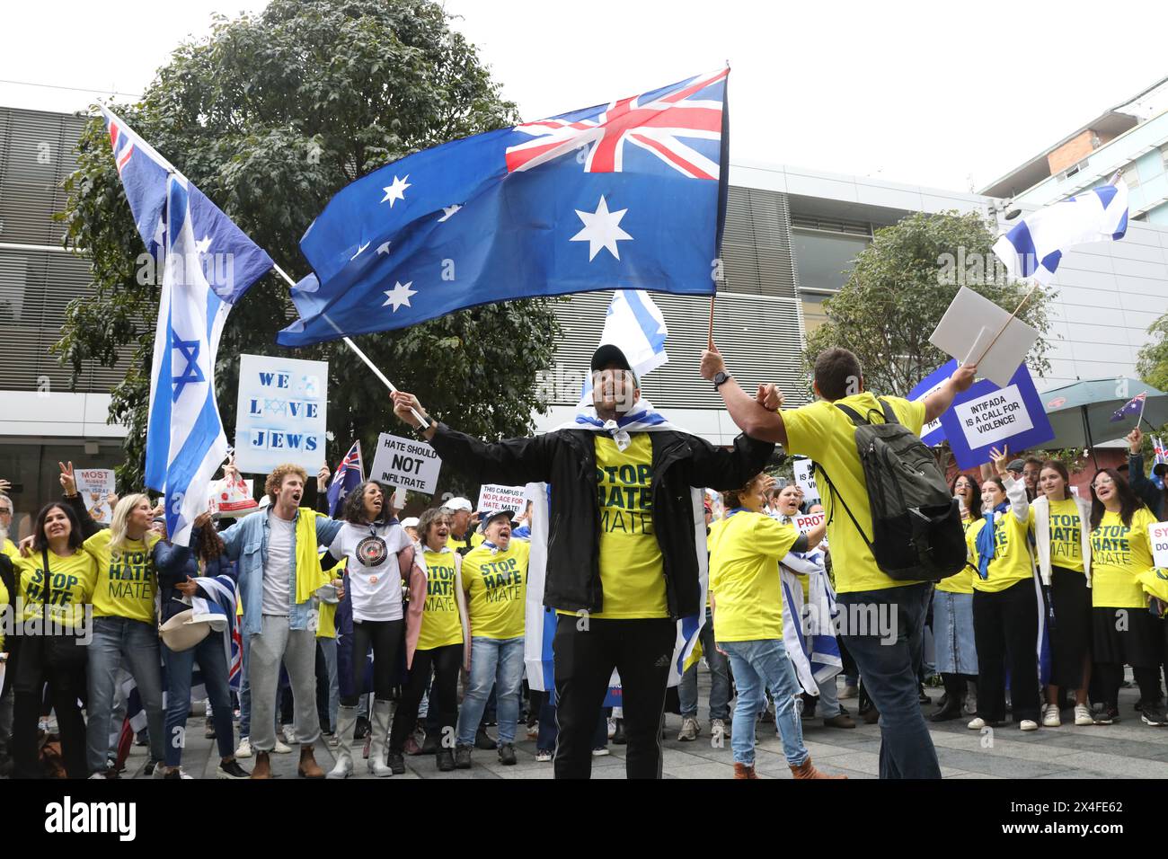 Sydney, Australia. 3rd May 2024. Pro-Jewish/Israeli ‘March for a Safe ...