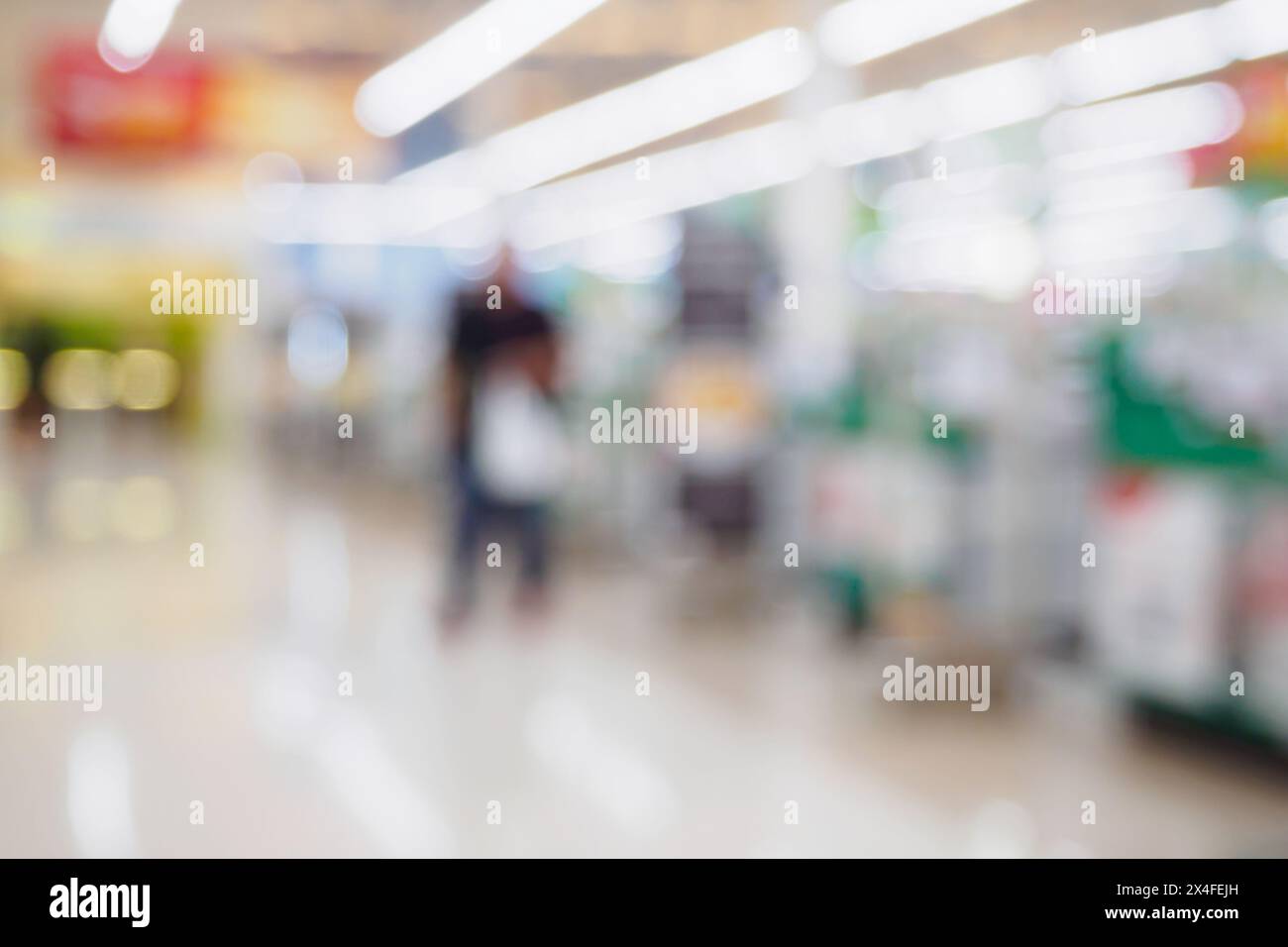 supermarket checkout cashier counter blurred background Stock Photo - Alamy