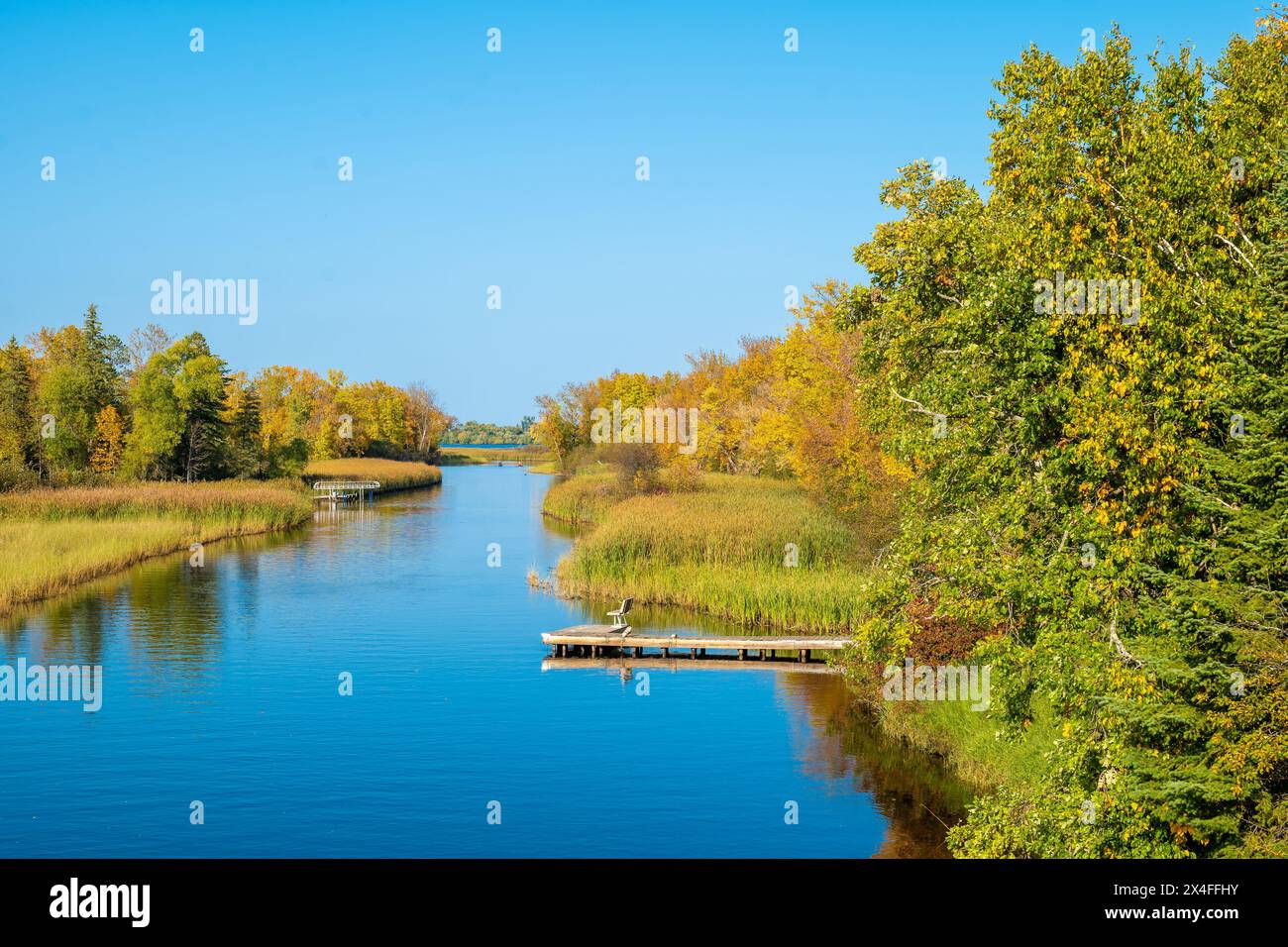 Mississippi River in Bemidji Minnesota near highway 2. This beautiful ...