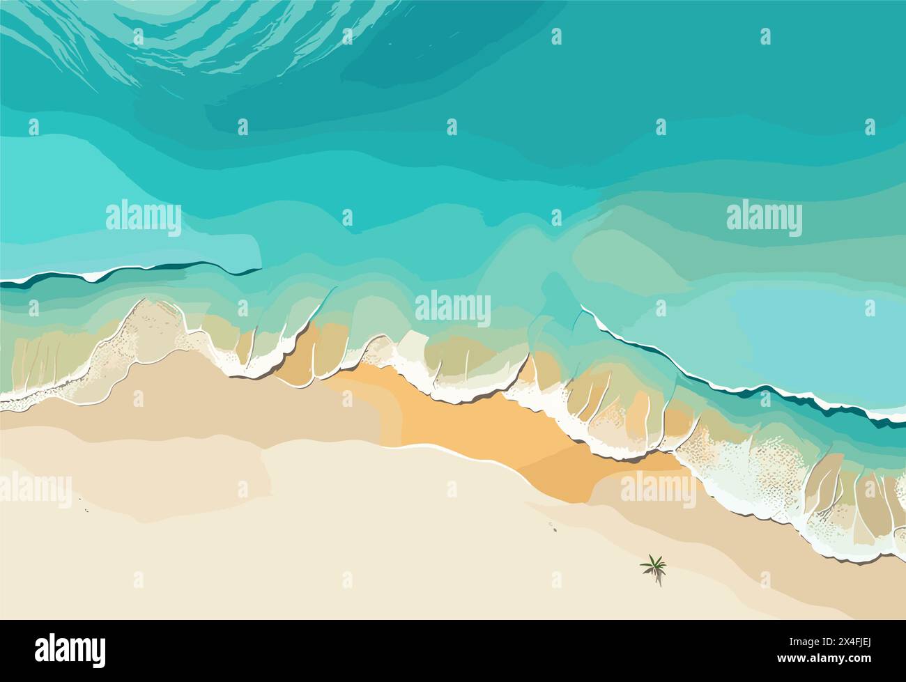 Aerial panorama beautiful sea view Stock Vector Images - Alamy