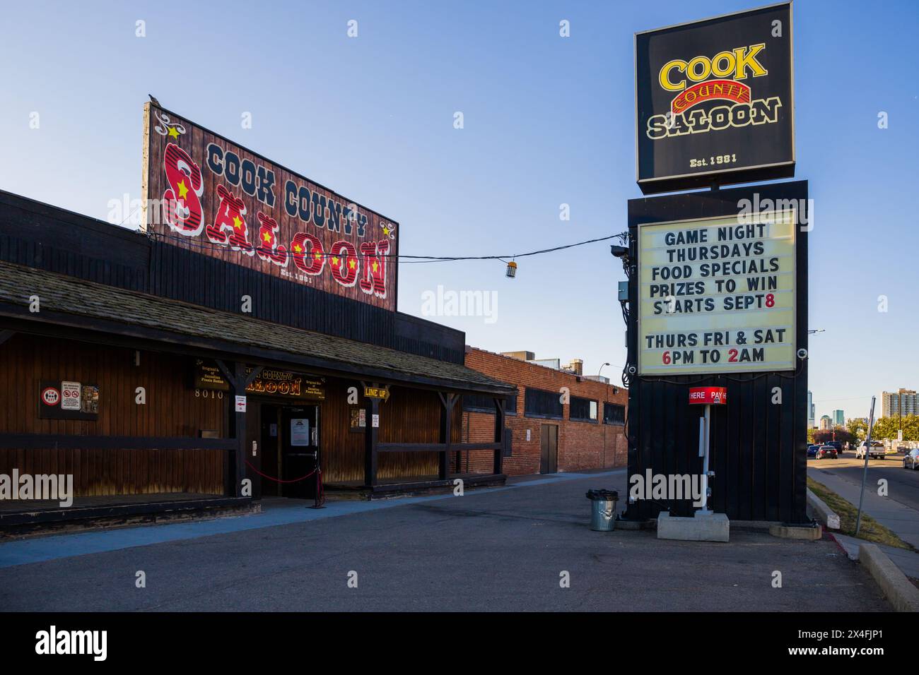 Old Edmonton with historical building and modern architecture Stock ...