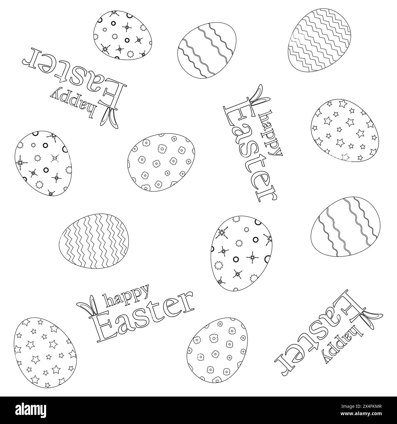 Cartoon coloring pages printable hi-res stock photography and images ...