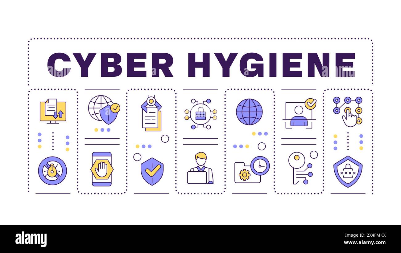 Cyber hygiene Stock Vector Images - Alamy