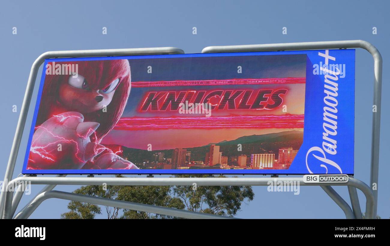 Los Angeles, California, USA 2nd May 2024 Knuckles Sonic the Hedgehog ...