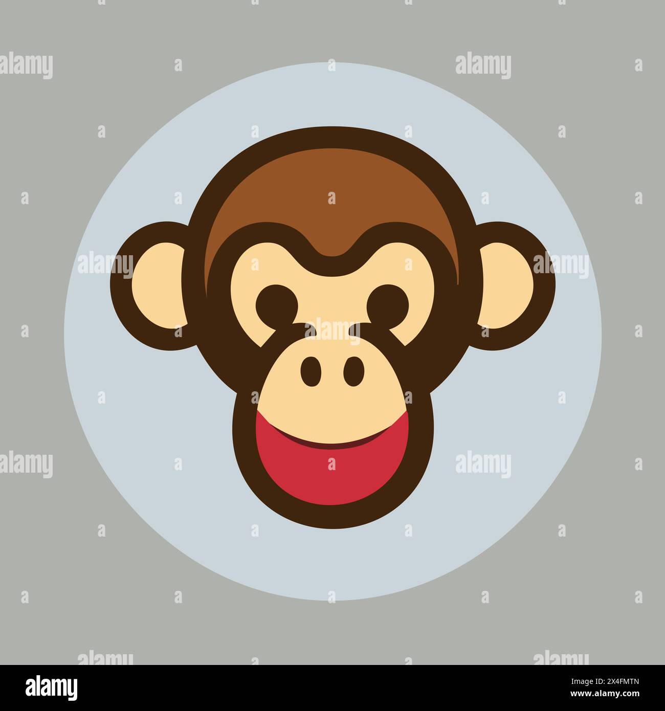 monkey icon design, vector illustration Stock Vector Image & Art - Alamy