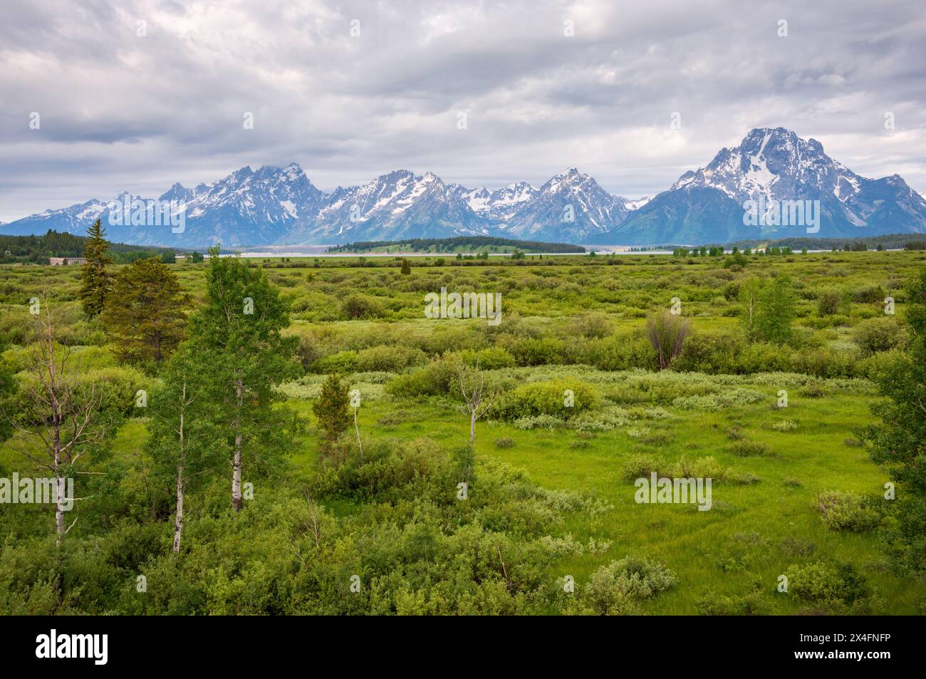 The Teton Range at Grand Teton National Park in Northwestern Wyoming ...