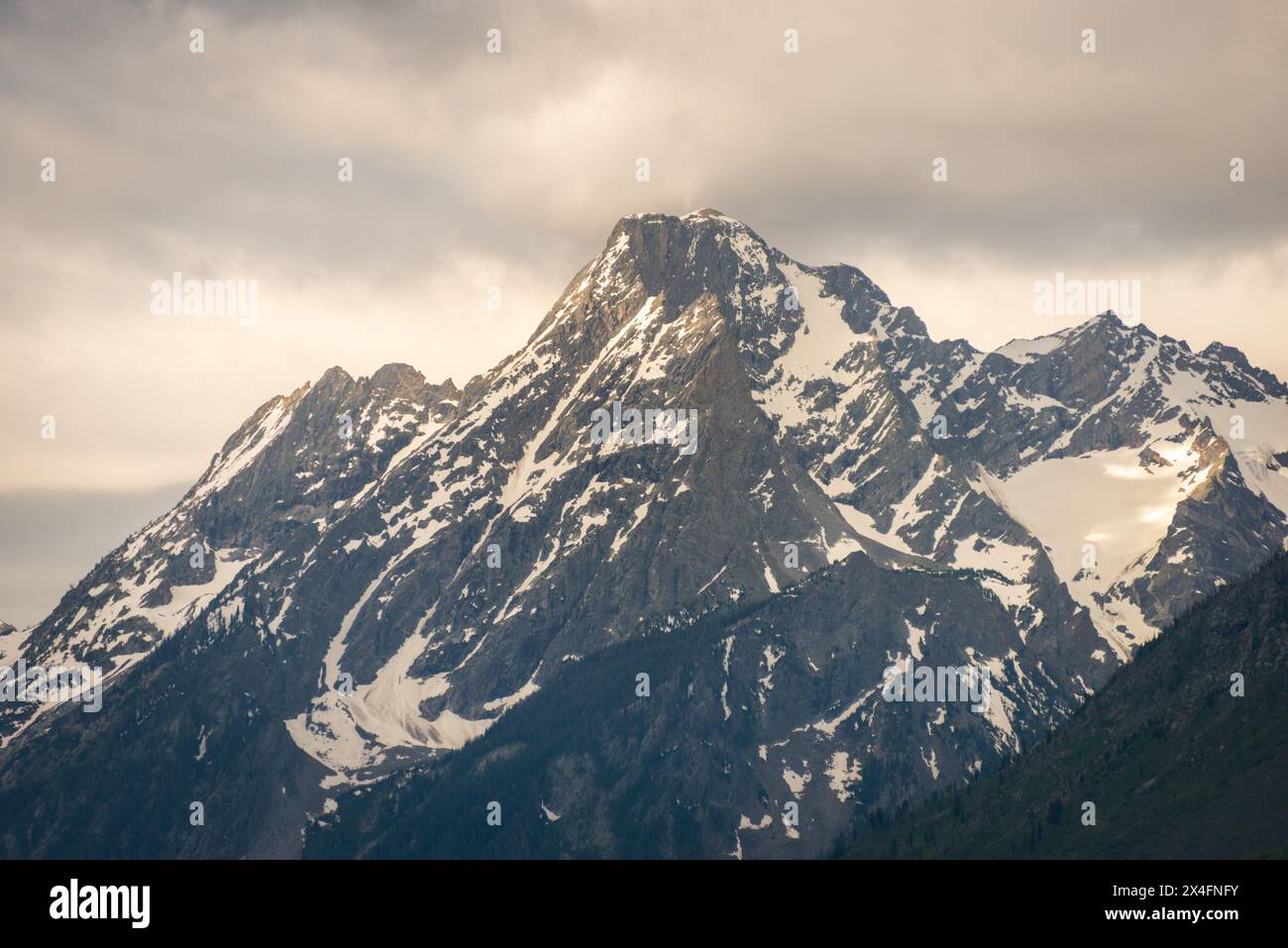 The Teton Range at Grand Teton National Park in Northwestern Wyoming ...