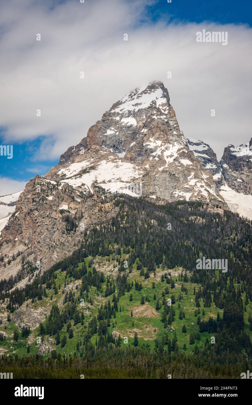 The Teton Range at Grand Teton National Park in Northwestern Wyoming ...