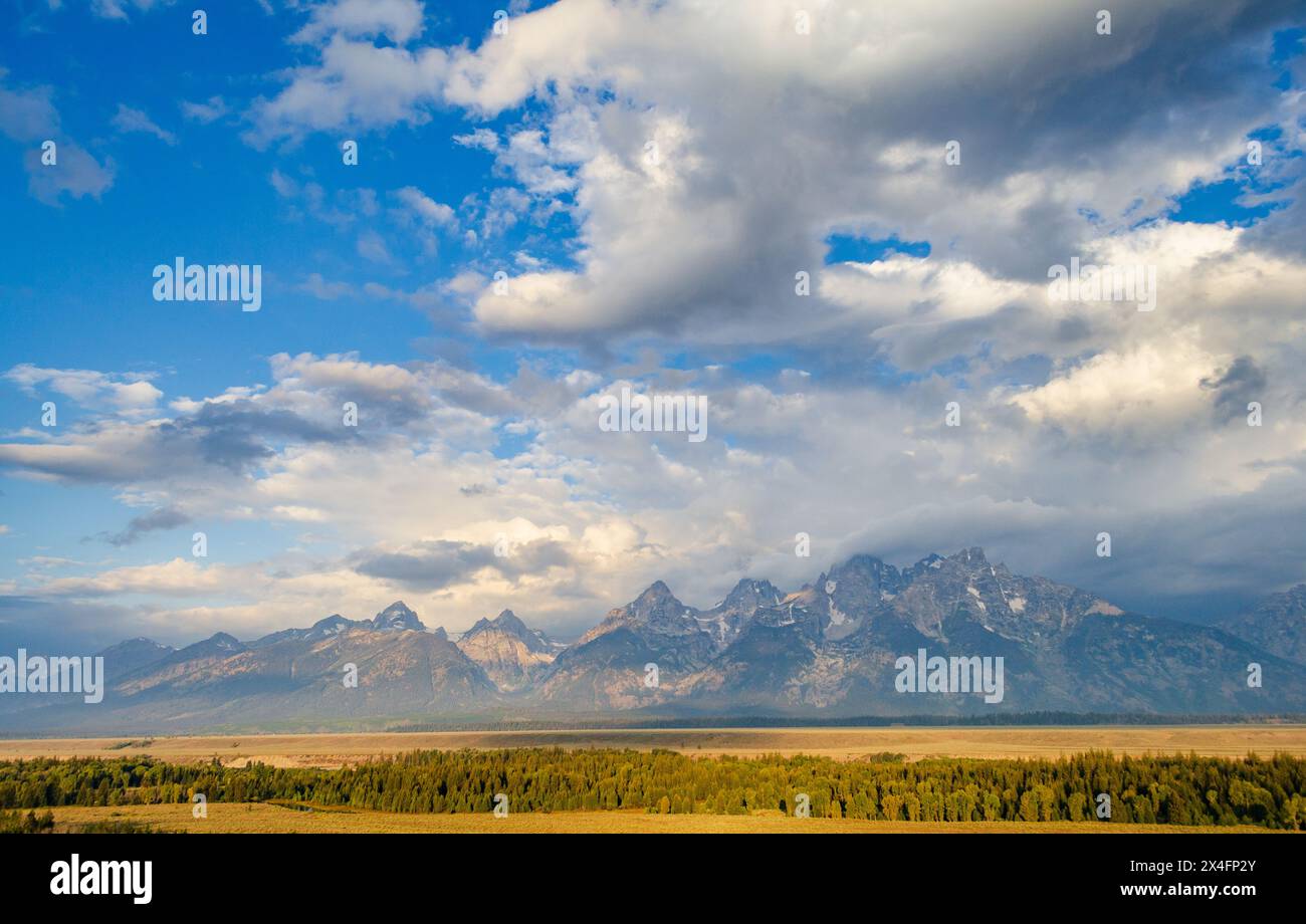 The Teton Range at Grand Teton National Park in Northwestern Wyoming ...