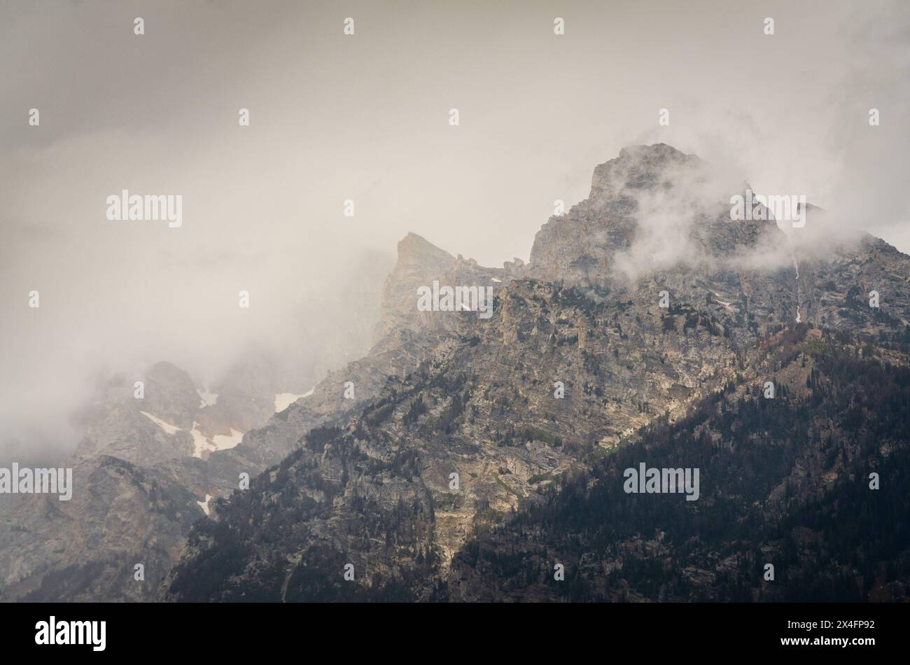 The Teton Range at Grand Teton National Park in Northwestern Wyoming ...
