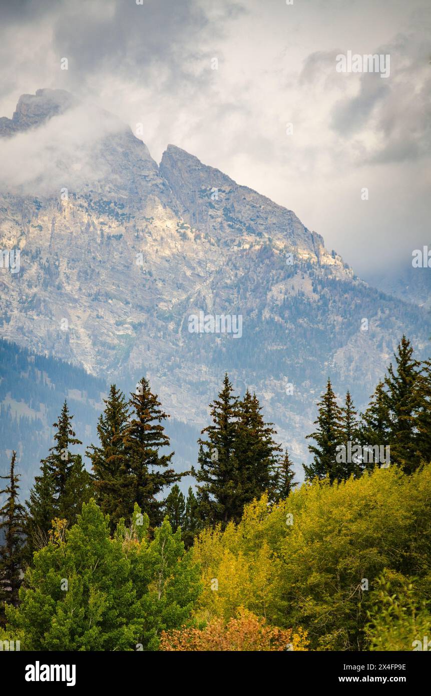 The Teton Range at Grand Teton National Park in Northwestern Wyoming ...
