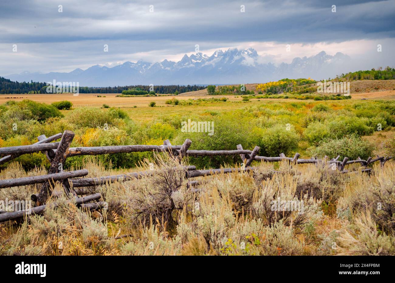 The Teton Range at Grand Teton National Park in Northwestern Wyoming ...