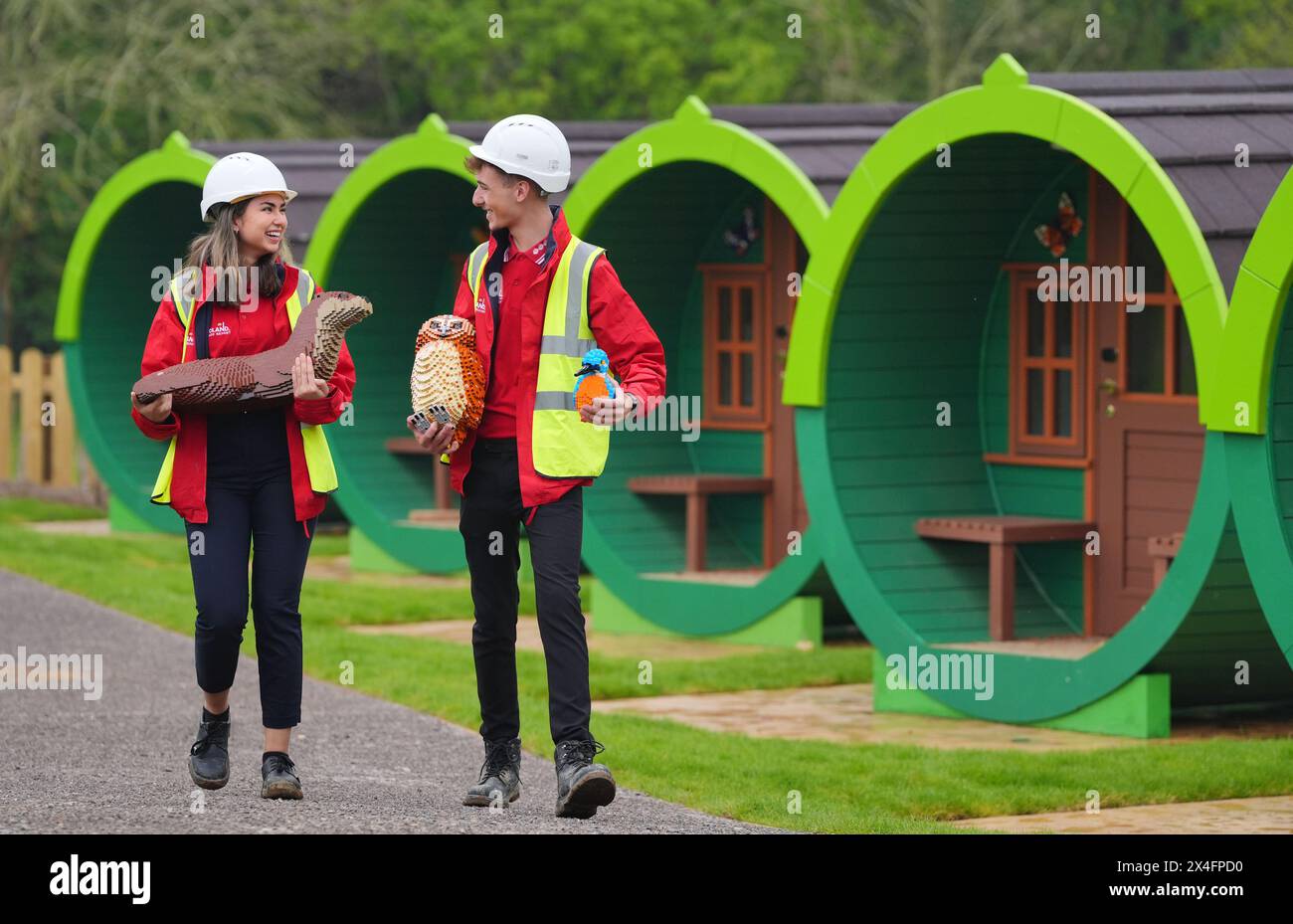 LEGOLAND Windsor Resort team members Jennifer Howlett and Fin Proudly ...