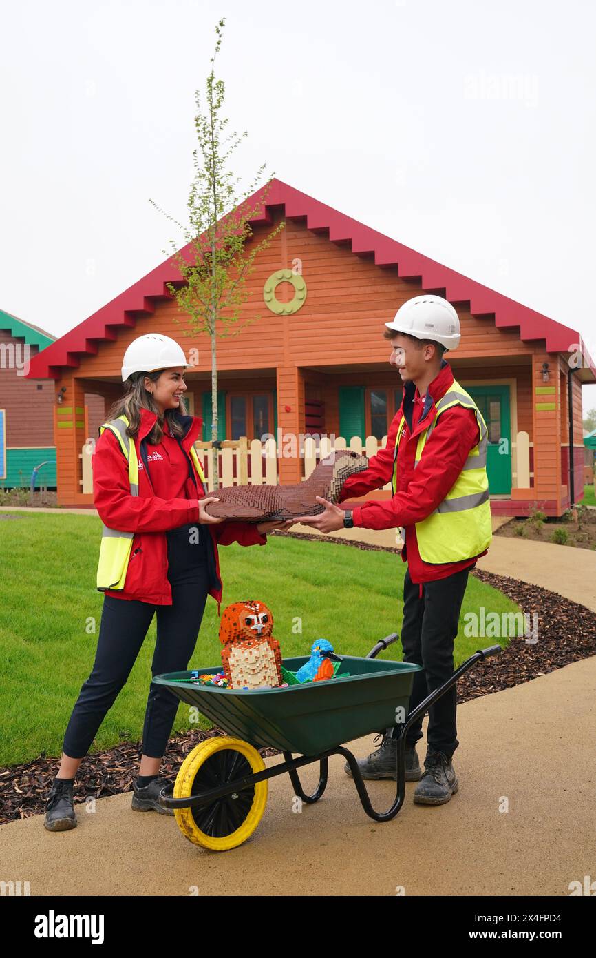 LEGOLAND Windsor Resort team members Jennifer Howlett and Fin Proudly ...