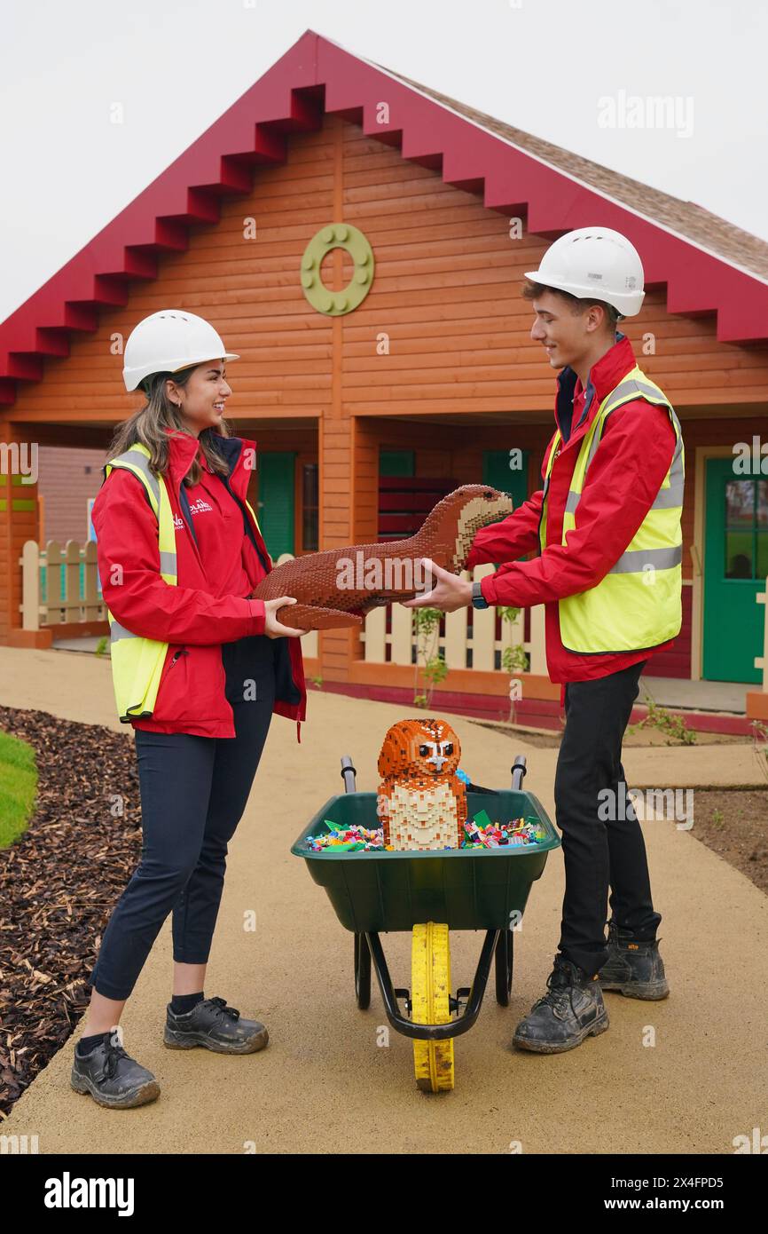 LEGOLAND Windsor Resort team members Jennifer Howlett and Fin Proudly ...