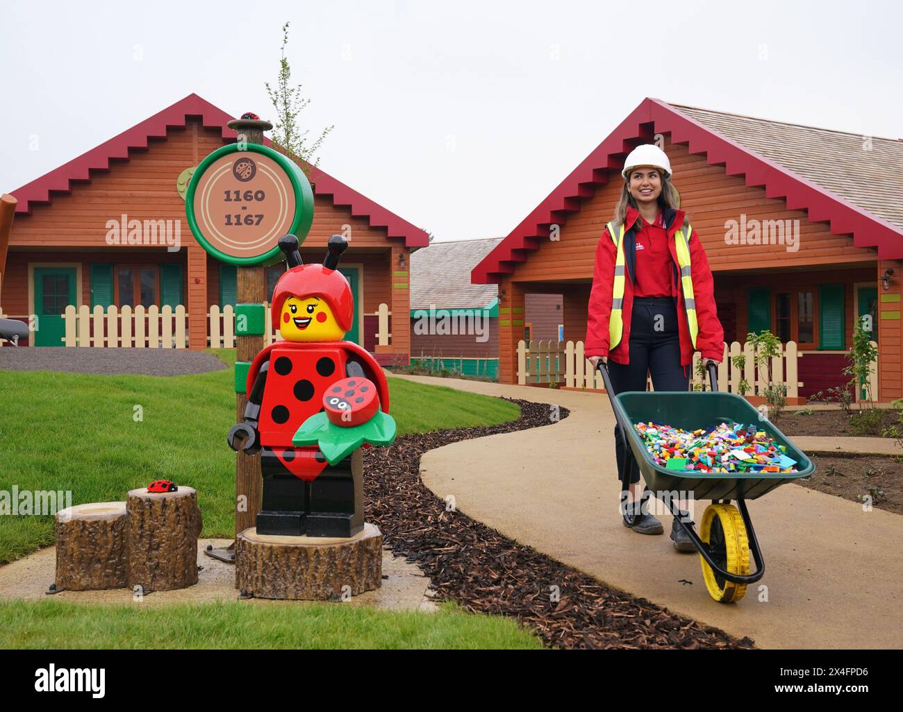LEGOLAND Windsor Resort team member Jennifer Howlett ferries bricks in ...