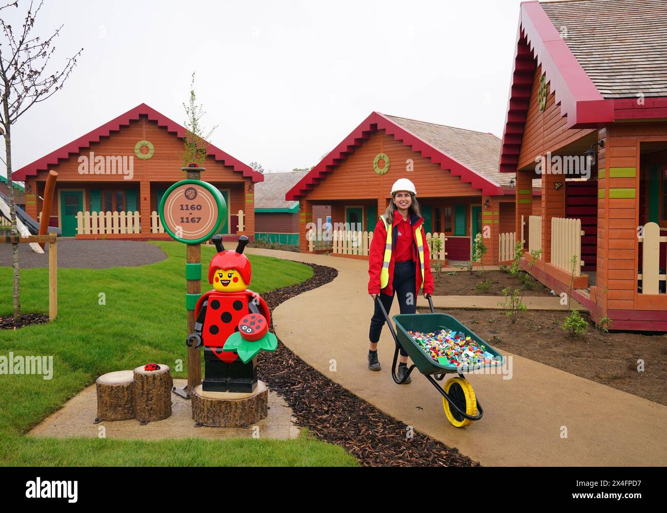 LEGOLAND Windsor Resort team member Jennifer Howlett ferries bricks in ...