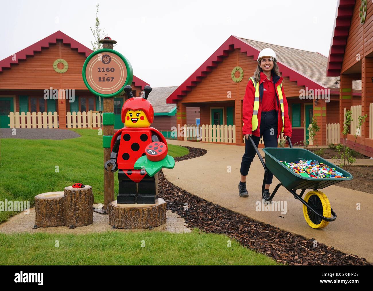 LEGOLAND Windsor Resort team member Jennifer Howlett ferries bricks in ...
