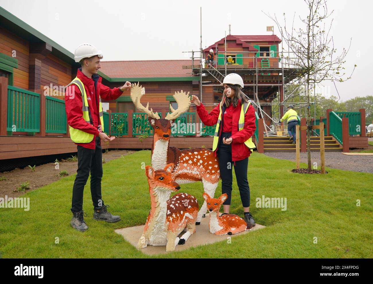 LEGOLAND Windsor Resort team members Jennifer Howlett and Fin Proudly ...