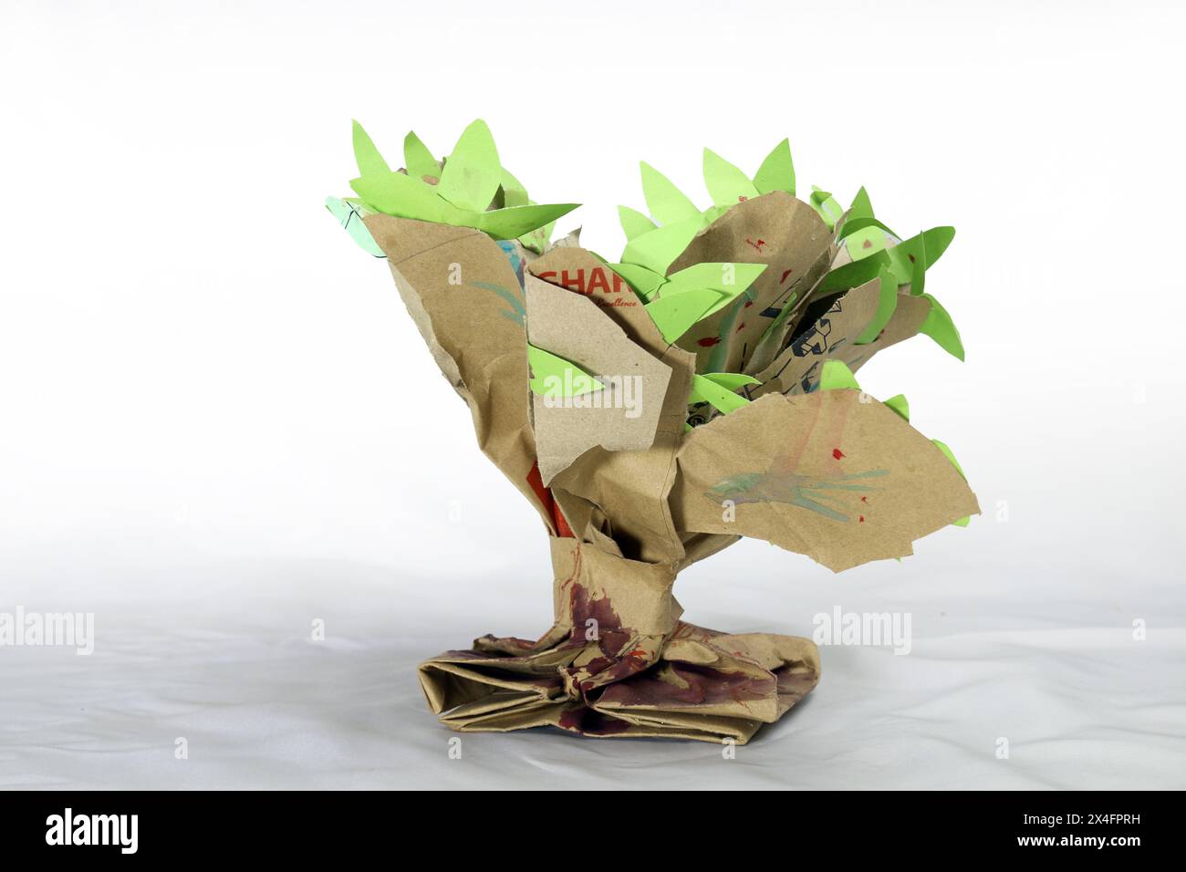 A paper tree hand craft made for student's school project. Paper ...