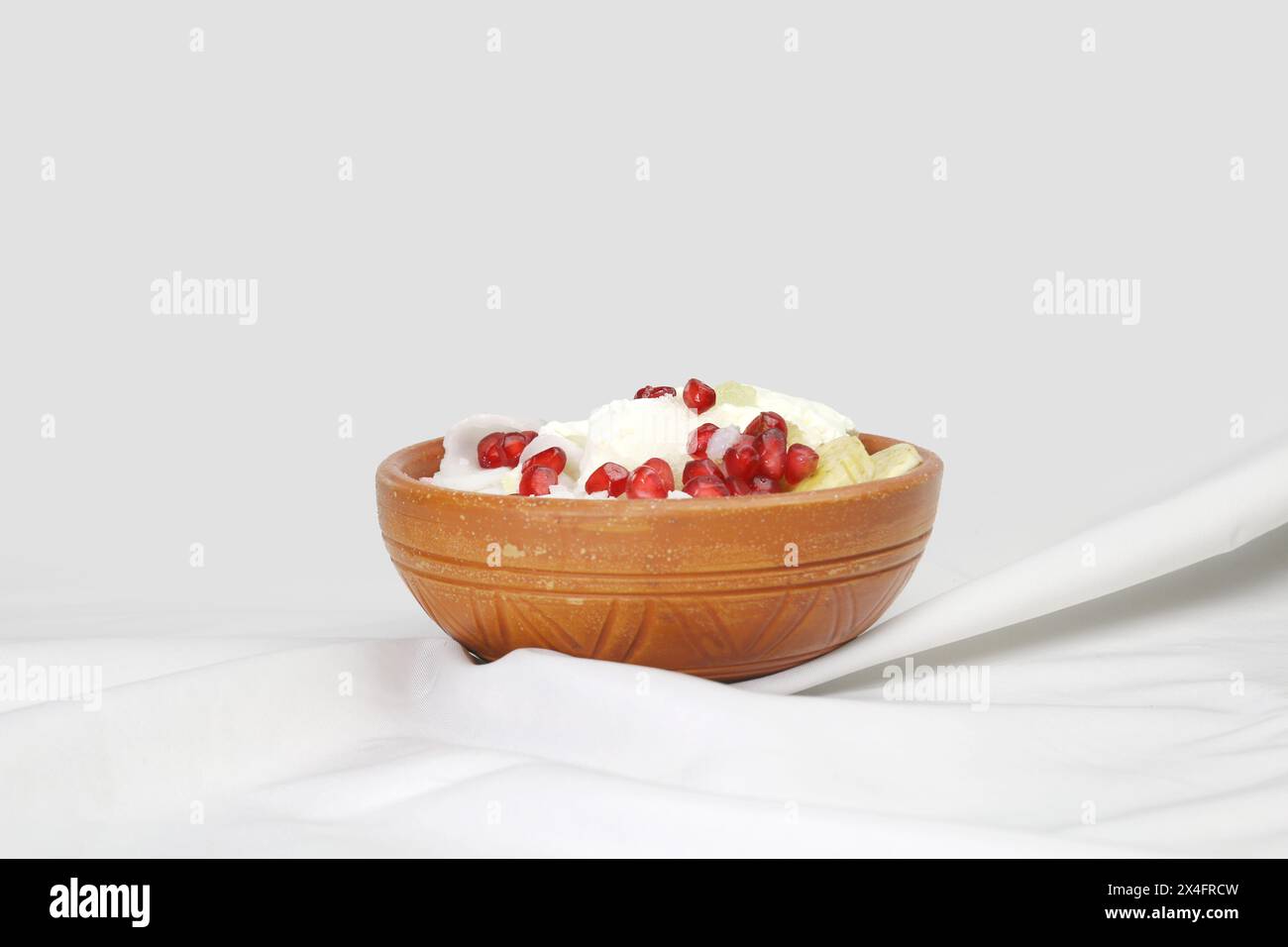 Doi Chira on clay bowl, traditional Bangale healthy and ice cool summer ...