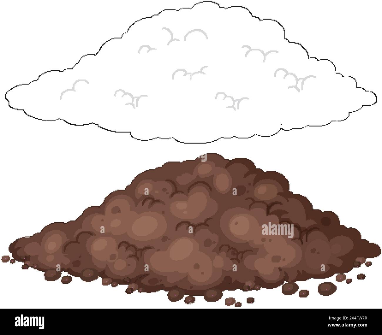 Vector illustration of bats flying over soil Stock Vector Image & Art ...