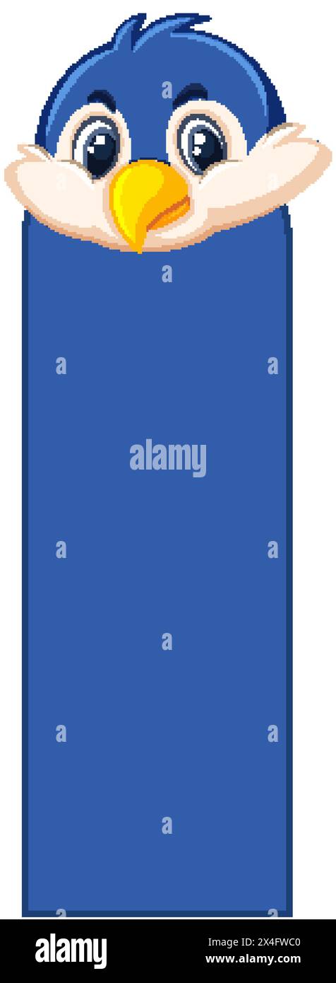 Vector illustration of a playful blue penguin Stock Vector Image & Art ...