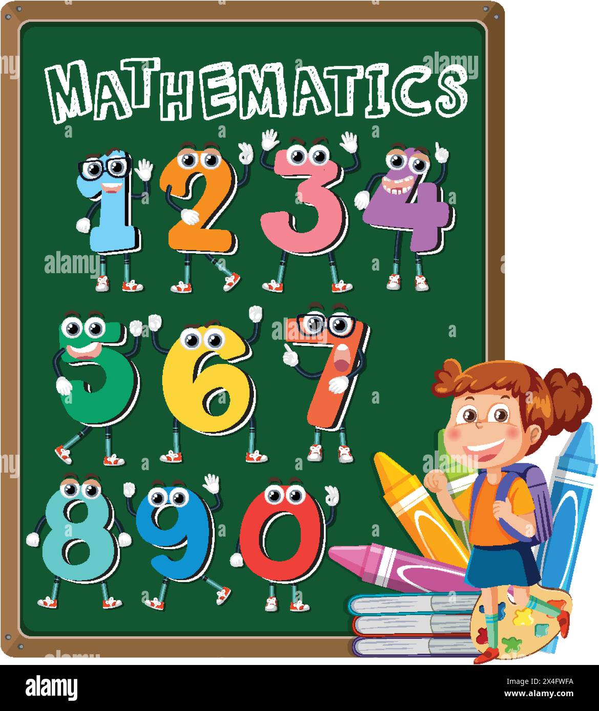 Numeracy vector vectors hi-res stock photography and images - Alamy