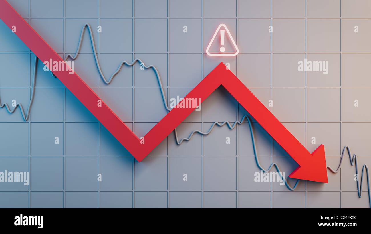 stock market crash concepts backgrounds. 3d rendering Stock Photo - Alamy