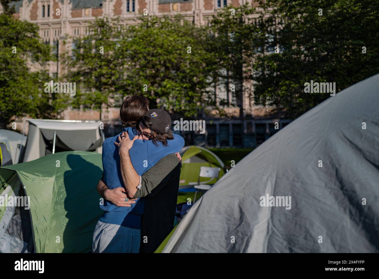 Washington, United States. 02nd May, 2024. A diverse group of activists ...