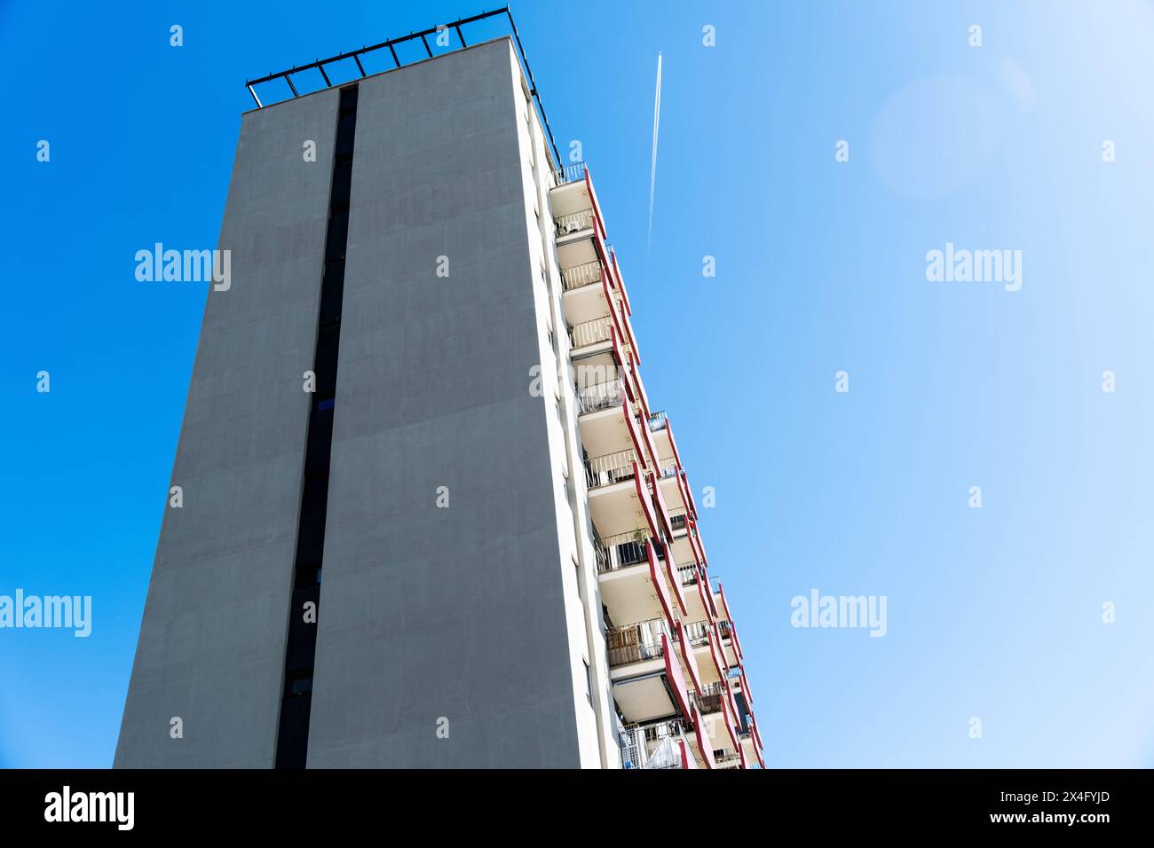Hochhaus am Strand Barceloneta, Bercelona, Spanien Barcelona Katalonien ...