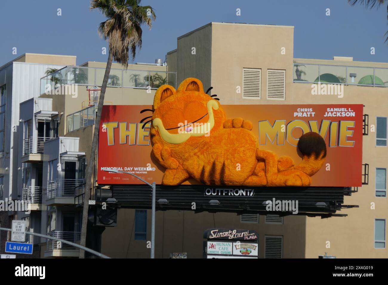 Los Angeles, California, USA 2nd May 2024 The Garfield Movie Billboard ...