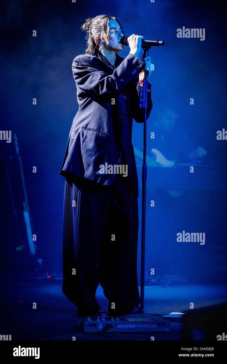 Italy 2 May 2024 Pvris - singer Lyndsey Gerd Gunnulfsen aka Lynn Gunn ...