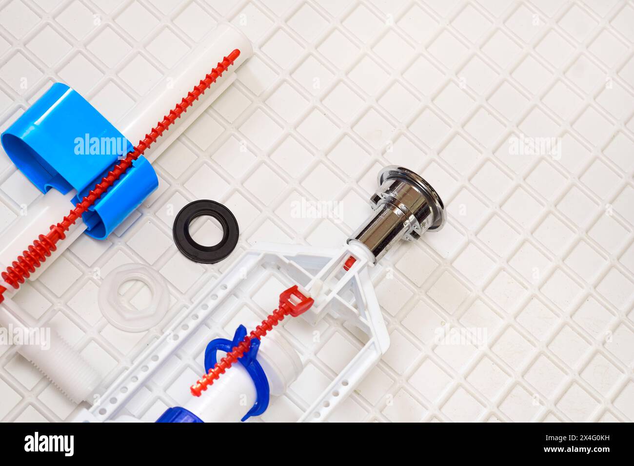 Plumbing. Flexible metal steel faucet hoses, flush mechanism, siphon ...